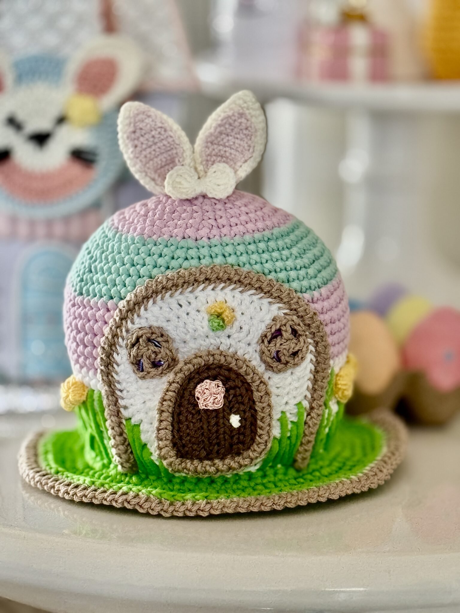🧶 How to Crochet a Whimsical Bunny House | Free Pattern